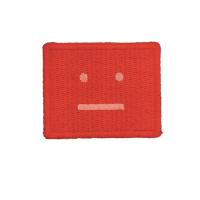 China Cotton Square Customized Clothing Appliques 2.5 Inch for sale