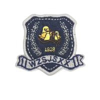 China Cotton Polyester Nylon Custom Made Embroidered Patches Merrowed Border Iron Backing for sale
