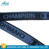 China Eco - Friendly Webbing Tape Jacquard Elastic Waistband With Custom Printed Logo for sale