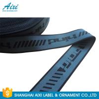 China Eco - Friendly Webbing Tape Jacquard Elastic Waistband With Custom Printed Logo for sale