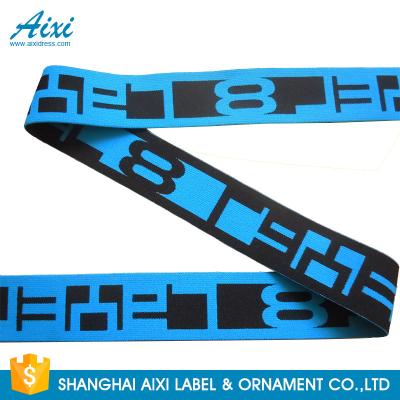 China Custom Jacquard Elastic Band Names Custom Logo Colored Garment Webbing for sale