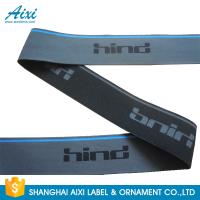 China Polyester / nylon spandex Colored Garment Woven Tape With Logo for sale