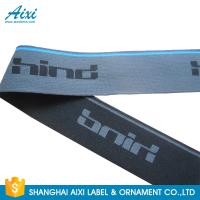 China Polyester / nylon spandex Colored Garment Woven Tape With Logo for sale