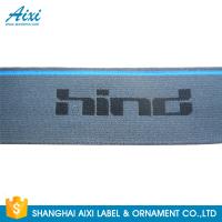 China Polyester / nylon spandex Colored Garment Woven Tape With Logo for sale