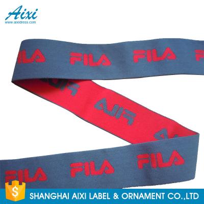 China Spandex Webbing Tape Jacquard Elastic Waistband Soft Underwear Custom Logo for sale