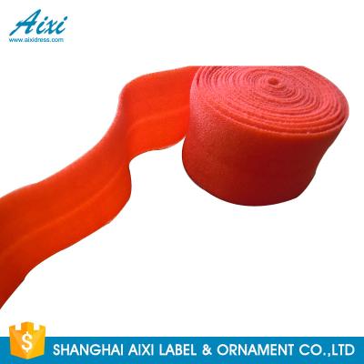 China Decorative Coloured Fold Over 10 - 30mm Elastic Binding Tape For Underwear for sale
