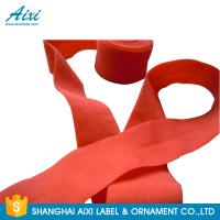 China Decorative Coloured Fold Over 10 - 30mm Elastic Binding Tape For Underwear for sale