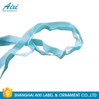 China Decorative Coloured Fold Over Elastic Webbing Straps Elastic Binding Tape for sale