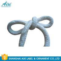 China 100%  Printed Flat Cotton Elastic Cord Shoelace Cotton Webbing Straps for sale