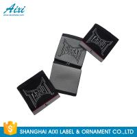 China Black Color Personalized Custom Fabric Labels For Clothes , Logo Design for sale