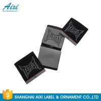 China Black Color Personalized Custom Fabric Labels For Clothes , Logo Design for sale