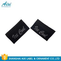 China Black Color Personalized Custom Fabric Labels For Clothes , Logo Design for sale