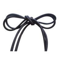 China Customized Black Waxed Cotton Cord Garments Pants Clothes 2 Mm Width for sale