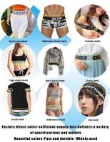 China Fashion Customized Printed Jacquard Elastic Waist Band For Underwear Printed Elastic Ribbon for sale