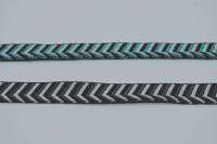 China Polyester Decoration Cotton Webbing Straps Twill Stripe Sewing Edge Exposed for sale