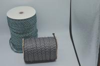 China Polyester Decoration Cotton Webbing Straps Twill Stripe Sewing Edge Exposed for sale