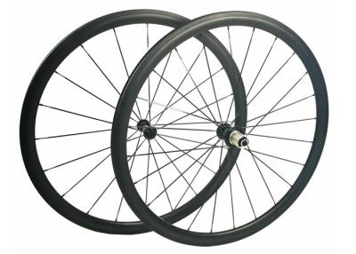 China Anti High Temperature Carbon Road Cycling Wheels 9 / 10 / 11 Speed Compatible for sale