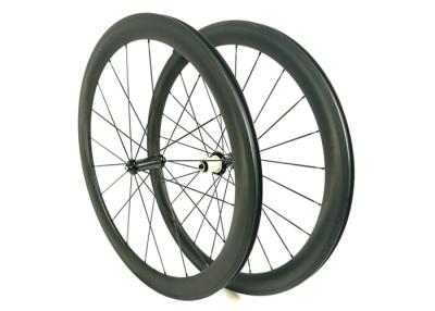 China Carbon Fiber Road Wheels , Hand Built Light Weight Road Bike Wheels 700c for sale