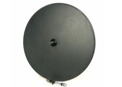 China 23mm Width Road Bike Disc Wheels , Matte Finishing Carbon Fiber Disc Wheels for sale