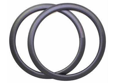 China Personal Logo Bicycle Wheel Rims V Shape , Carbon Fiber Bike Rims EN Standard for sale