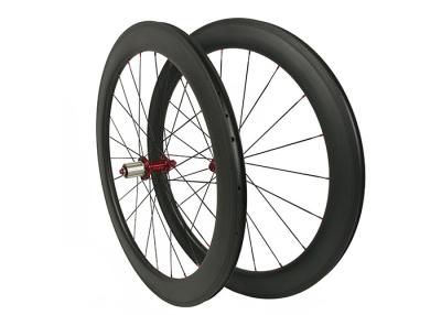 China High Precision Carbon Clincher Road Bike Wheels Front 20H Rear 24H Anti High Temperature for sale