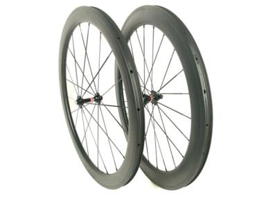 China Toray 700 Carbon Road Bike Wheels Front 50MM Rear 60MM Novatec 271 372 Hub for sale