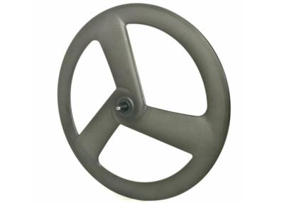 China Toray 700 Tri Spoke Carbon Spoke Wheels 3K/12K 23MM Width For Road Bike for sale