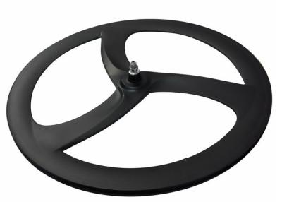 China Fixed Gear 20MM Width Carbon Spoke Wheels Tri Spoke 700C For Track Bike for sale