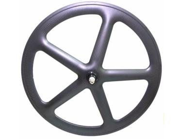 China Light Weight Toray 700 5 Spoke Bike Wheels 700c , 25MM Width Five Spoke Road Bike Wheels for sale