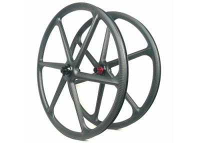 China Tubuless 6 Spoke Carbon 29er Wheelset 3K Toray 700 30MM*30MM For Mountain Bike for sale