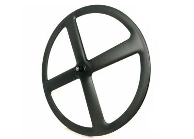 China 4 Spoke Road Bike Carbon Spoke Wheels 700C Tubular / Clincher Anti Slip For Cycling for sale