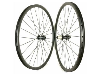 China 30MM*30MM XC 29ER Carbon MTB Wheels Clincher T700 / T800 Straight Pull for sale