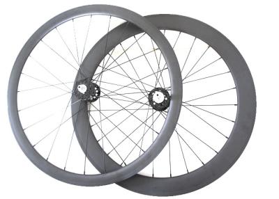 China 700C Carbon Track Bike Wheels Front 38MM Rear 50MM Fixed Gear Wheelset for sale