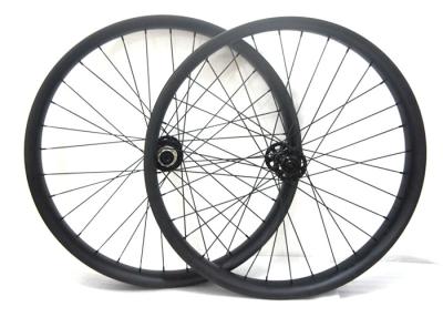 China Deep Groove 26 Fat Spoke Wheel , Custom Fat Bike Tubeless Wheelset 65MM Width for sale