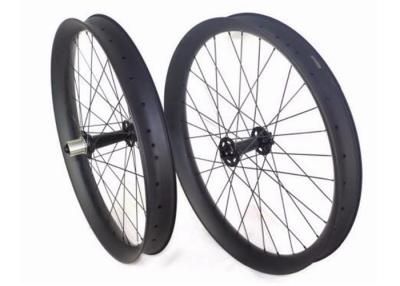 China Tri Spoke Tubeless Carbon Fat Bike Wheels Clincher Aero Roof Surface For Cycling for sale