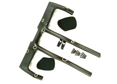 China 5 / 10 / 15MM Spacer Carbon Bike Parts Carbon Tt Handlebars 420*350MM Toray 700 for sale