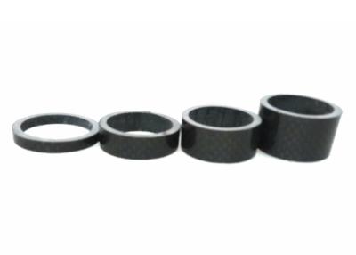 China Glossy Finishing 3K Bike Fork Spacer , 1-1/8'' Carbon Headset Spacers for sale