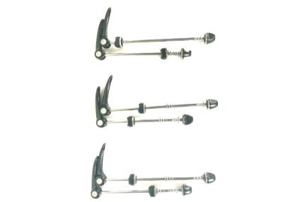 China Black / Red Road Bike Skewers 120g , Alloy Quick Release Front 100mm Rear 130mm for sale