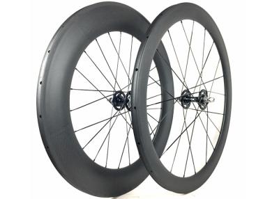 China 700C Fixie Flip Flop Rear Wheel Toray 700 With Alloy Black / Red Nipple for sale