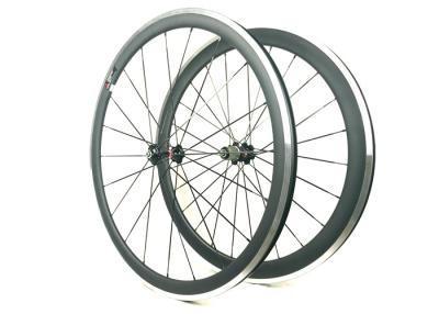 China 271 372 Hub Carbon Alloy Wheels Clincher Matte / Glossy Finishing With Alloy Brake for sale