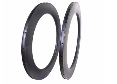 China 700C Carbon Road Bike Rims Basalt Brake 88MM Clincher / Tubeless 23MM Width for sale