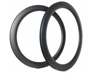 China Shiny / Matte Full Carbon Road Bike Rims Anti High Temperature With Basat Braking Surface for sale