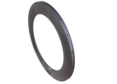 China 700C No Hook Carbon Bike Rim Road Disc Brake Bicycle Rims12K/3K/UD 88MM Clincher for sale