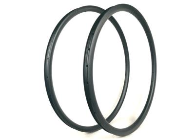 China Triangle Design Carbon MTB Rims Clincher Tubeless 30MM*28MM 29ER 3K / UD for sale