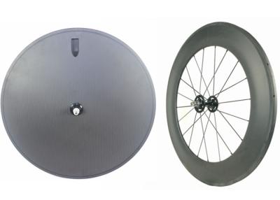 China 700C Front 88MM Track Cycling Disc Wheels 120 Psi 125KG Rider Weight Limit for sale