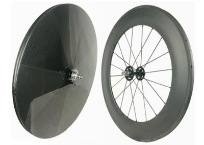China Track Bike Carbon Fiber Wheels 700C Hot Wheels Tracks Disc Wheel Rear 23MM for sale