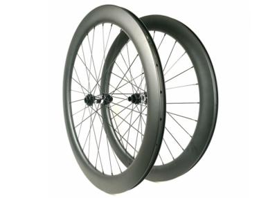 China Carbon Disc Brake Road Wheels For DT350S Hub , Anti Slip Carbon Fiber Cycling Wheels for sale