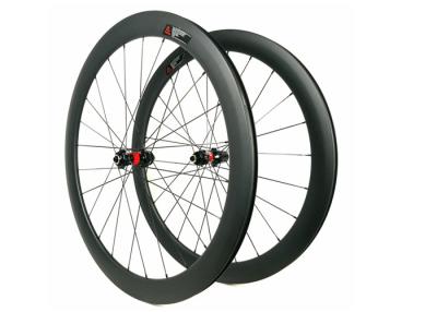 China 3K / UD Disc Brake Carbon Road Bike Wheels 700C 50MM With DT240S Central Lock for sale