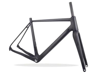 China 142MM*12MM Carbon Vintage Cyclocross Frame 700C Light Weight UD Weave 700C for sale