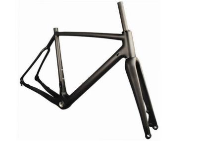 China 700C Carbon Cyclocross Bike Frames Thru Axel 142MM*12MM With Disc Brake for sale
